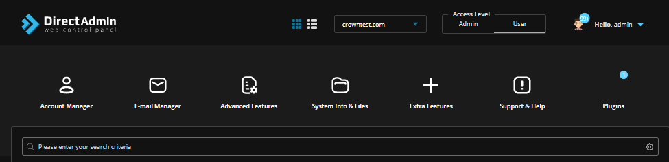 CrownCloud Wiki - How To Access PHPMyAdmin In DirectAdmin