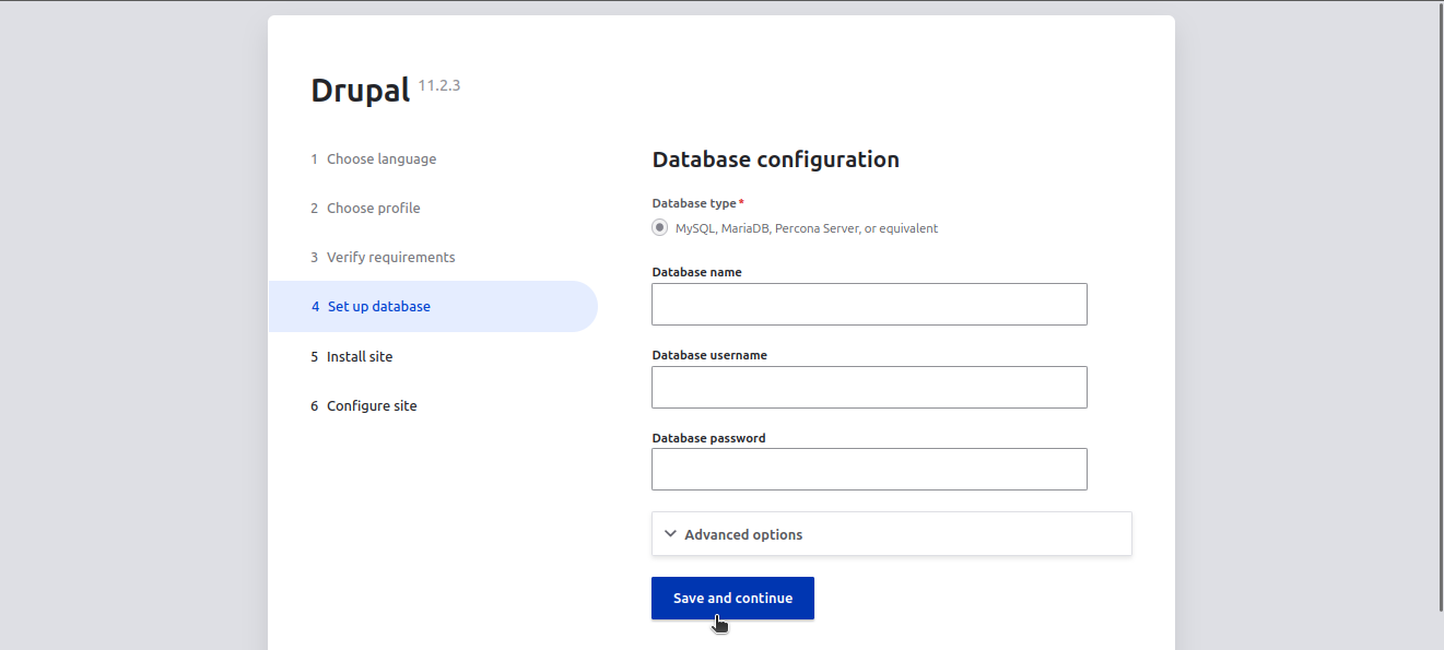 CrownCloud Wiki - How To Install Drupal On Debian 13