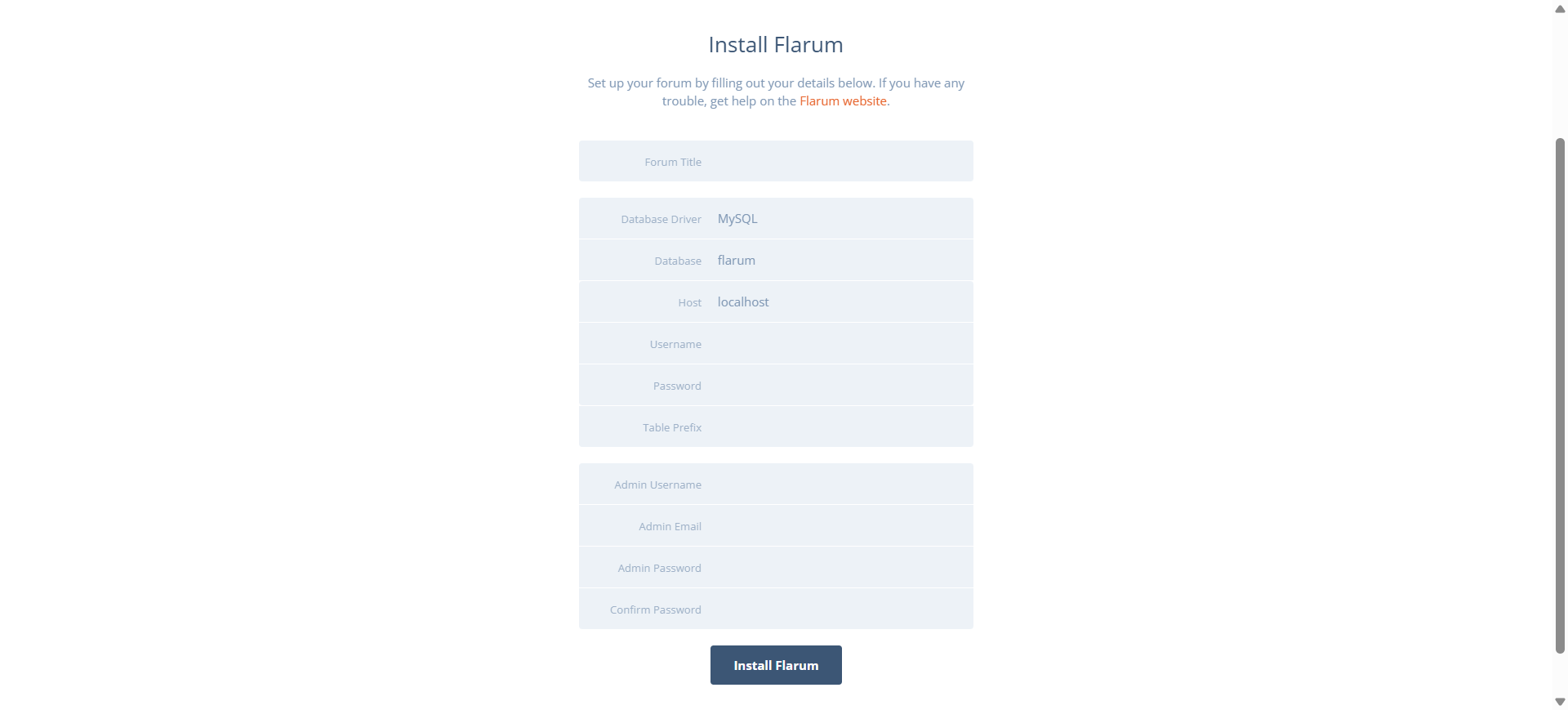 CrownCloud Wiki - How To Install Flarum On Debian 13