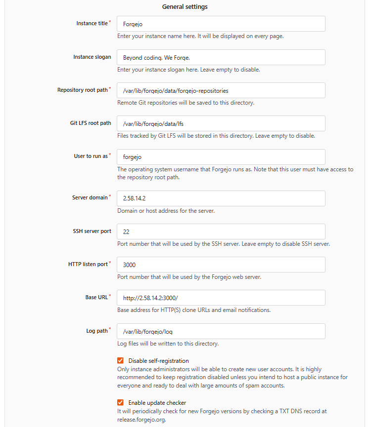CrownCloud Wiki - How To Install Forgejo On Debian 13