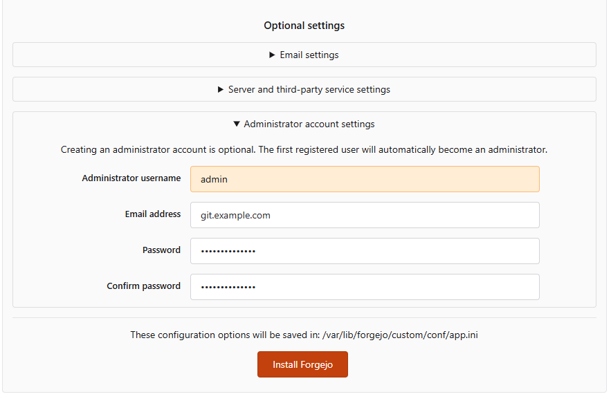 CrownCloud Wiki - How To Install Forgejo On Debian 13