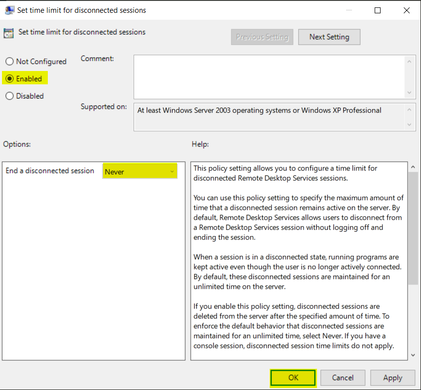 CrownCloud Wiki - How To Keep A Session Alive In RDP