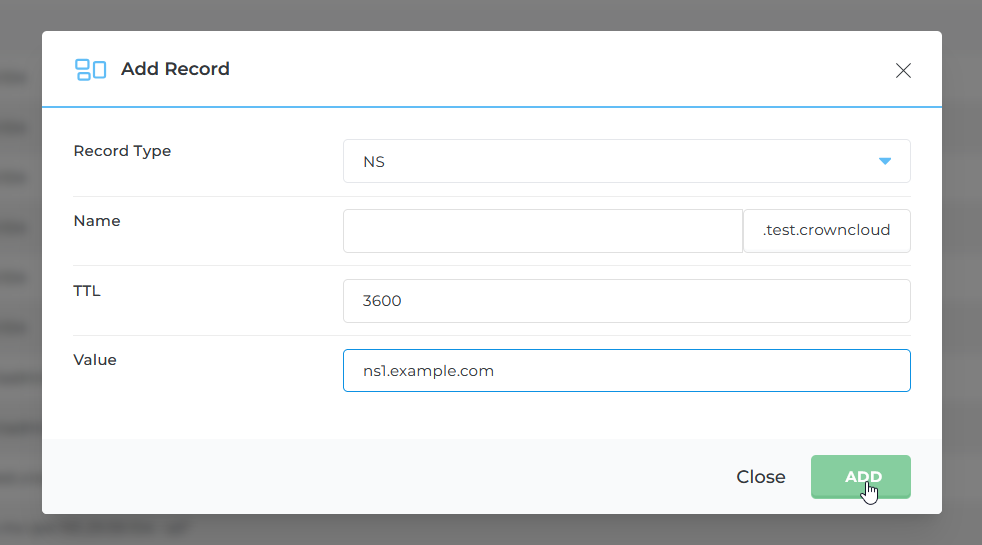 CrownCloud Wiki - How To Manage DNS Records In DirectAdmin