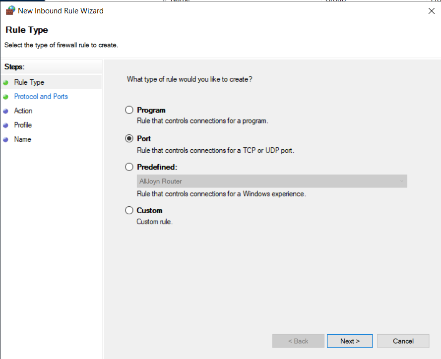 CrownCloud Wiki - How To Allow Port In Firewall On Windows Server 2019