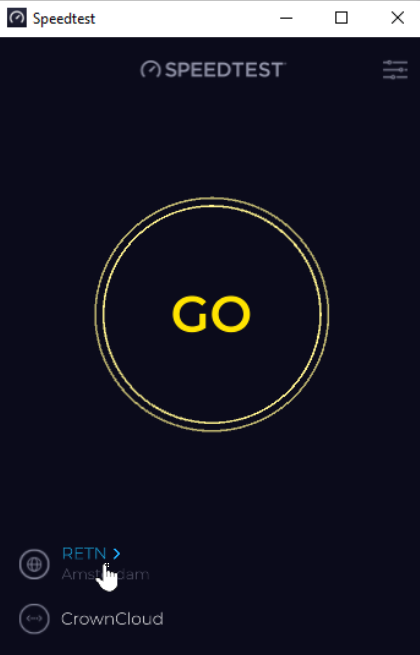 CrownCloud Wiki - Slow Speed Results With Speedtest On Windows OS