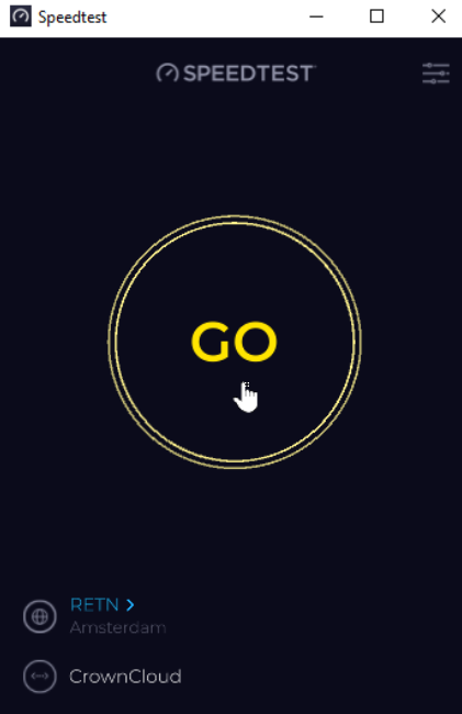 CrownCloud Wiki - Slow Speed Results With Speedtest On Windows OS