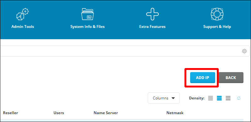CrownCloud Wiki - How To Add IP In Directadmin